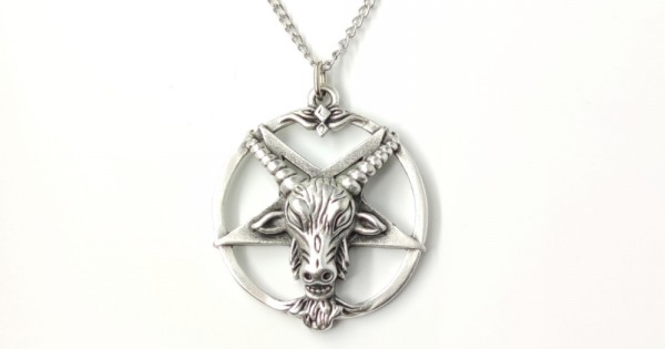 Ters Pentagram Goat Head Kolye | Takı | Kolye | Aksesuar | dukkandesign