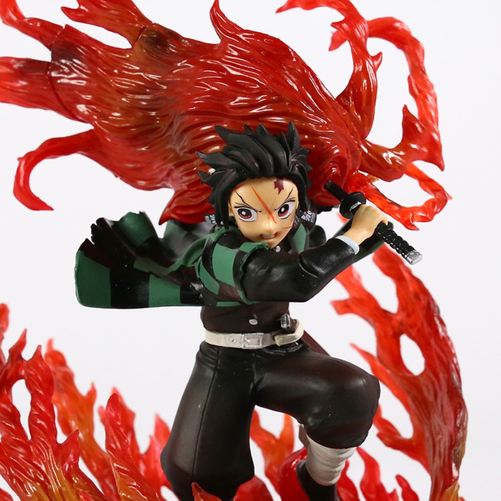 Demon Slayer Kimetsu No Yaiba Kamado Tanjiro Hinokami Kagura| Figür ...